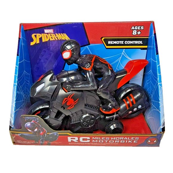Marvel | Toys | Spiderman Rc Remote Control Miles Morales Motorbike ...